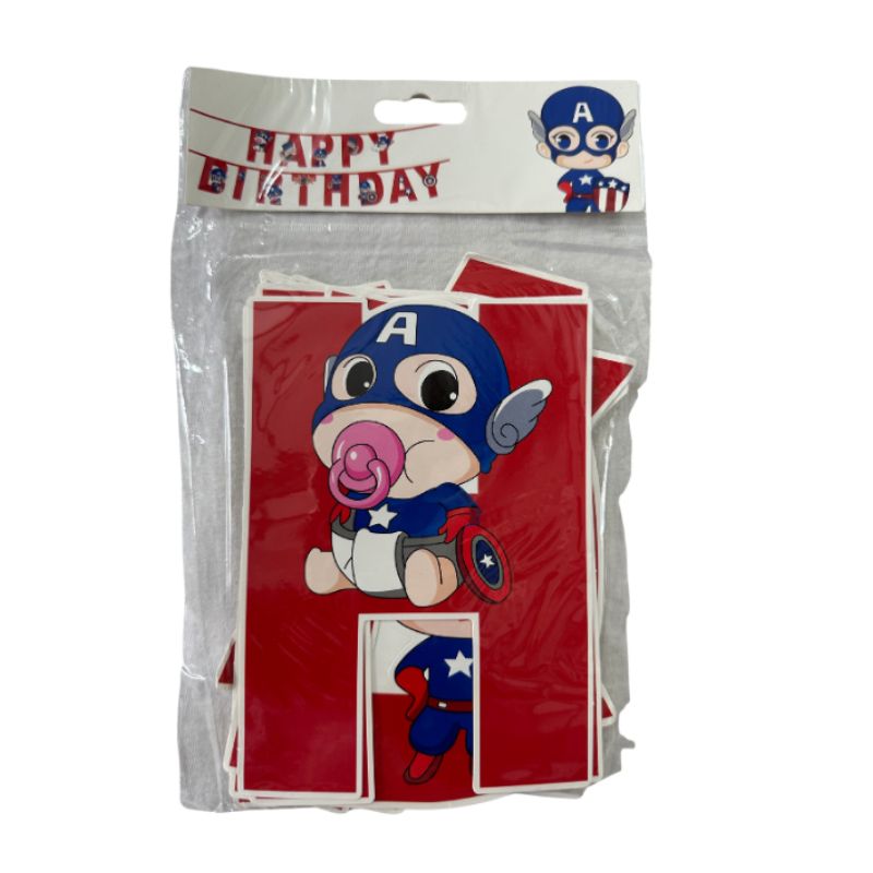 HBD Theme Banner Captain America - TNS Go