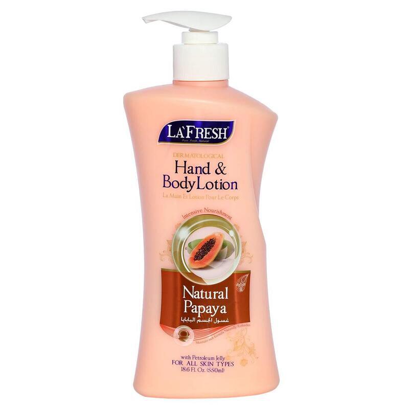 LA FRESH Hand & Body Lotion - Natural Papaya 550ml - TNS Go