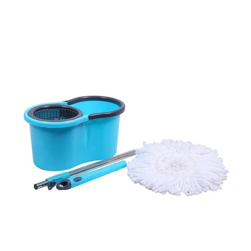 Microfiber Turbo Spin Mop with Round Bucket - Random Colours | Best ...